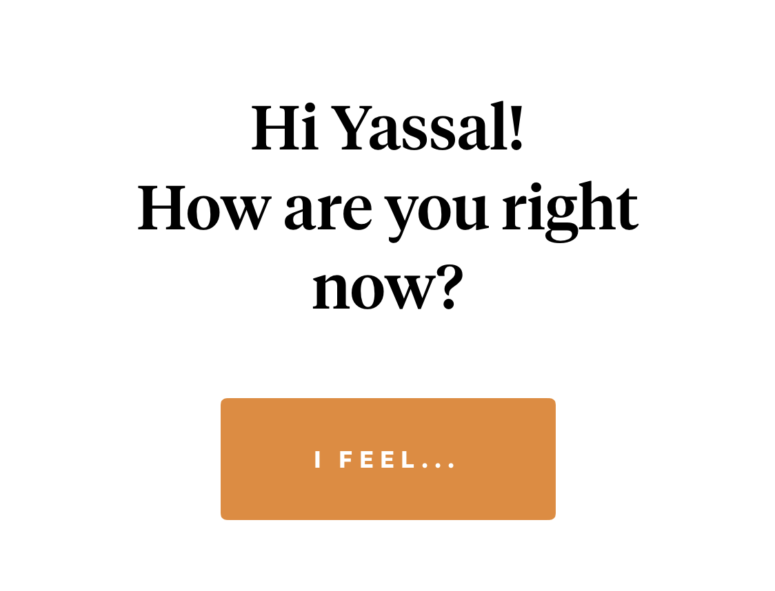 How Are You Feeling? - Crisp's Blog